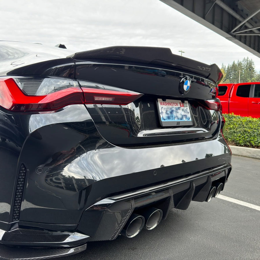 PSM Style High Kick Carbon Fiber Trunk Spoiler - BMW G82/G83/G22 – The ...